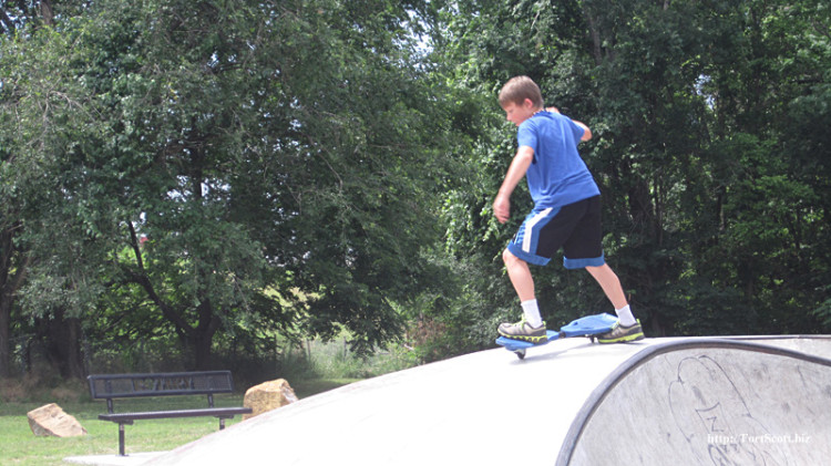Skate Park in use despite heat | Fort Scott Biz