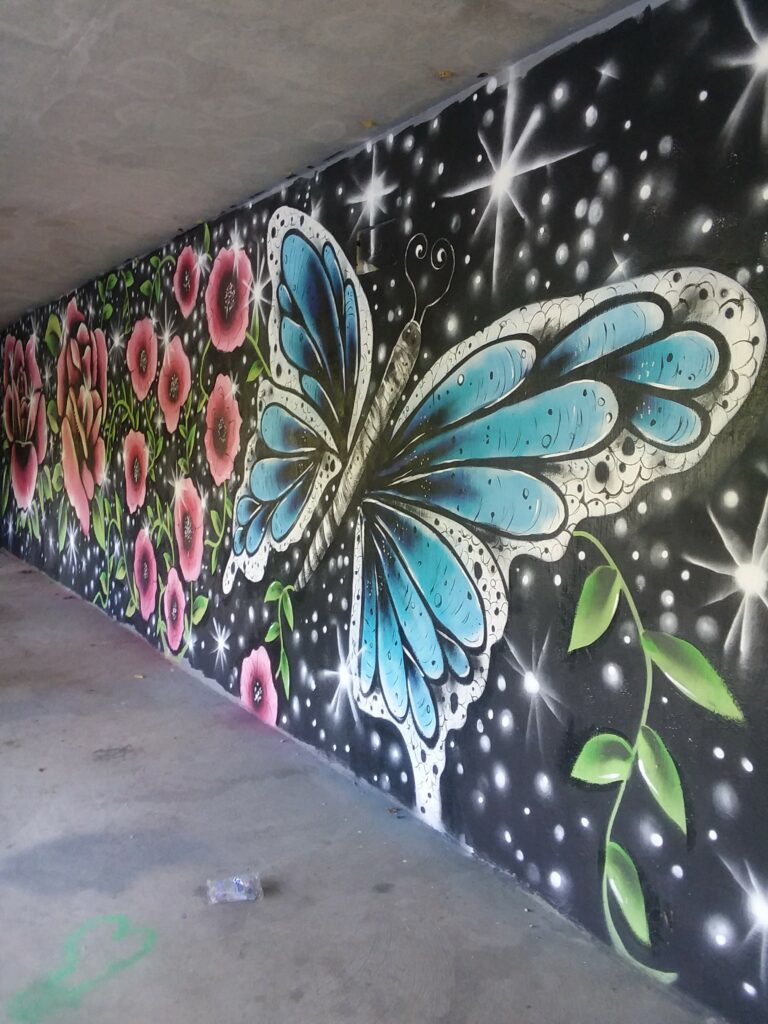 New Mural at Gunn Park by Artist Stephen Toal | Fort Scott Biz