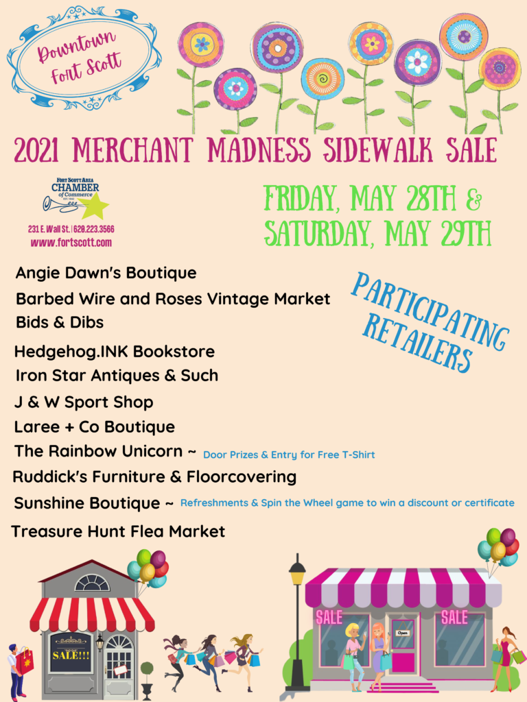 MERCHANT MADNESS SIDEWALK SALE May 28-29 | Fort Scott Biz
