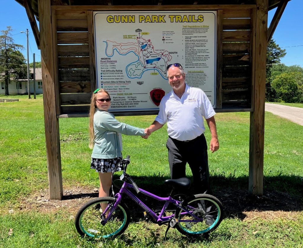 Eight-Year-Old Donates Bike to Gunn Park Trails | Fort Scott Biz