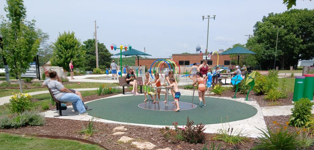 New Shade For the Splash Pad | Fort Scott Biz
